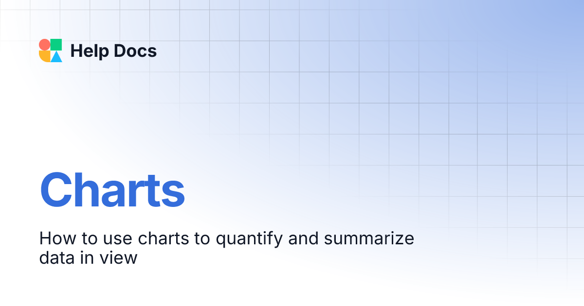 Charts | Help Docs