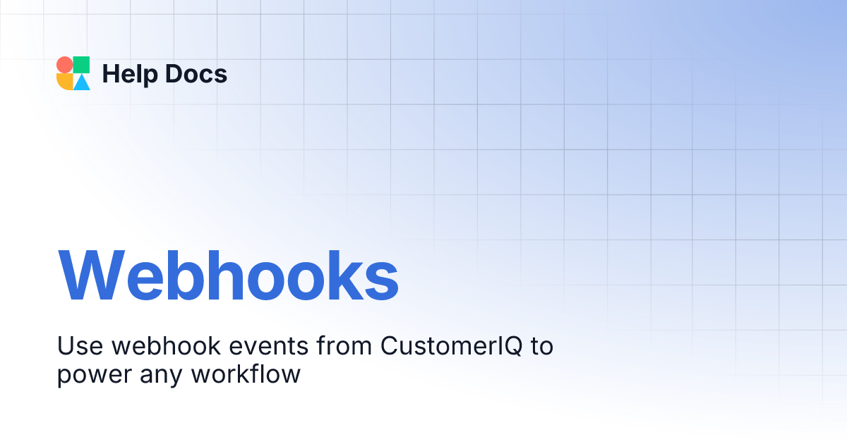 Webhooks | Help Docs