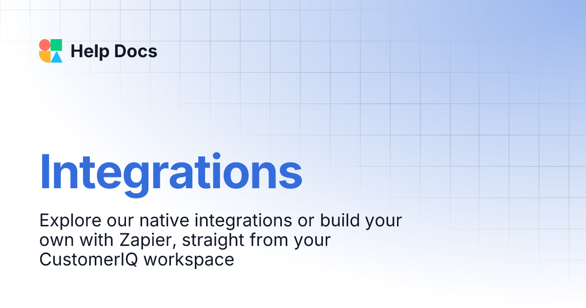 Integrations | Help Docs